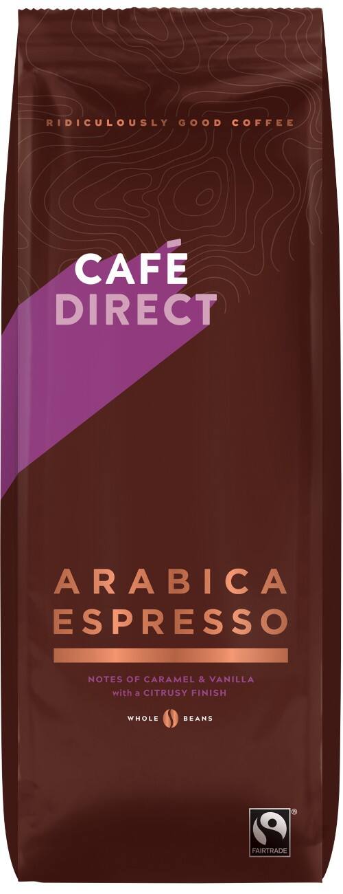 Café Direct Espresso Arabica Coffee Beans 1kg | Viking Direct UK