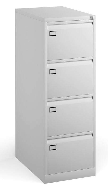 Dams International Filing Cabinet with 4 Lockable Drawers DEF4W 470 x ...