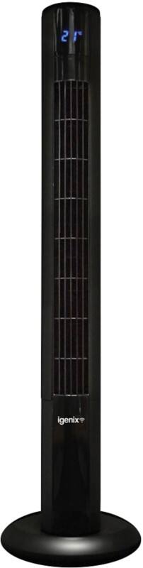 igenix Tower Fan DF0038BLWIFI 25 W 36 inch Black 1 Speed Settings 20 x ...