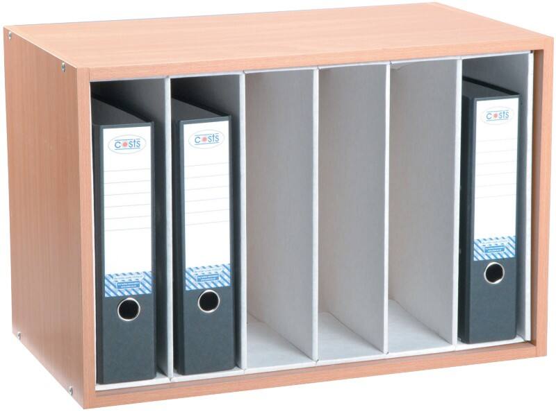 Profile Education Lever Arch File Rack Wood Beech 61 x 35.5 x 41 cm ...