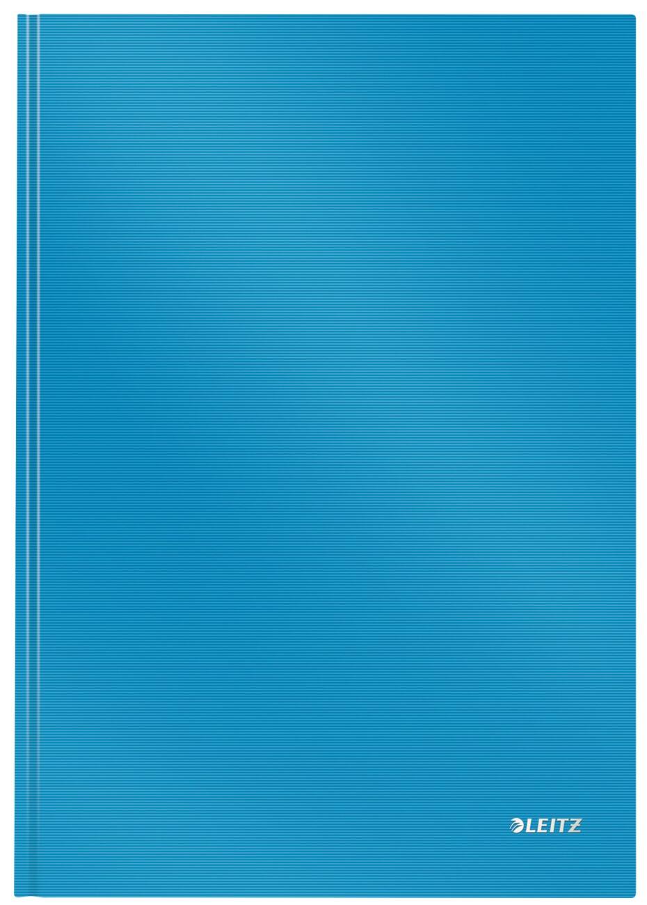 LEITZ Casebound Notebook A4 Ruled Paper Light Blue Not perforated 80 ...