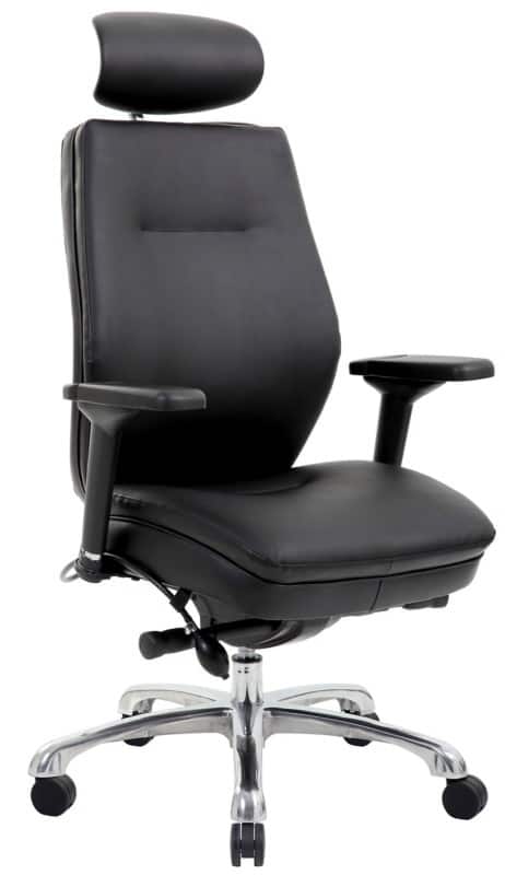 Dynamic Ergonomic Chair Domino PO000065 Leather Black Synchro Tilt ...