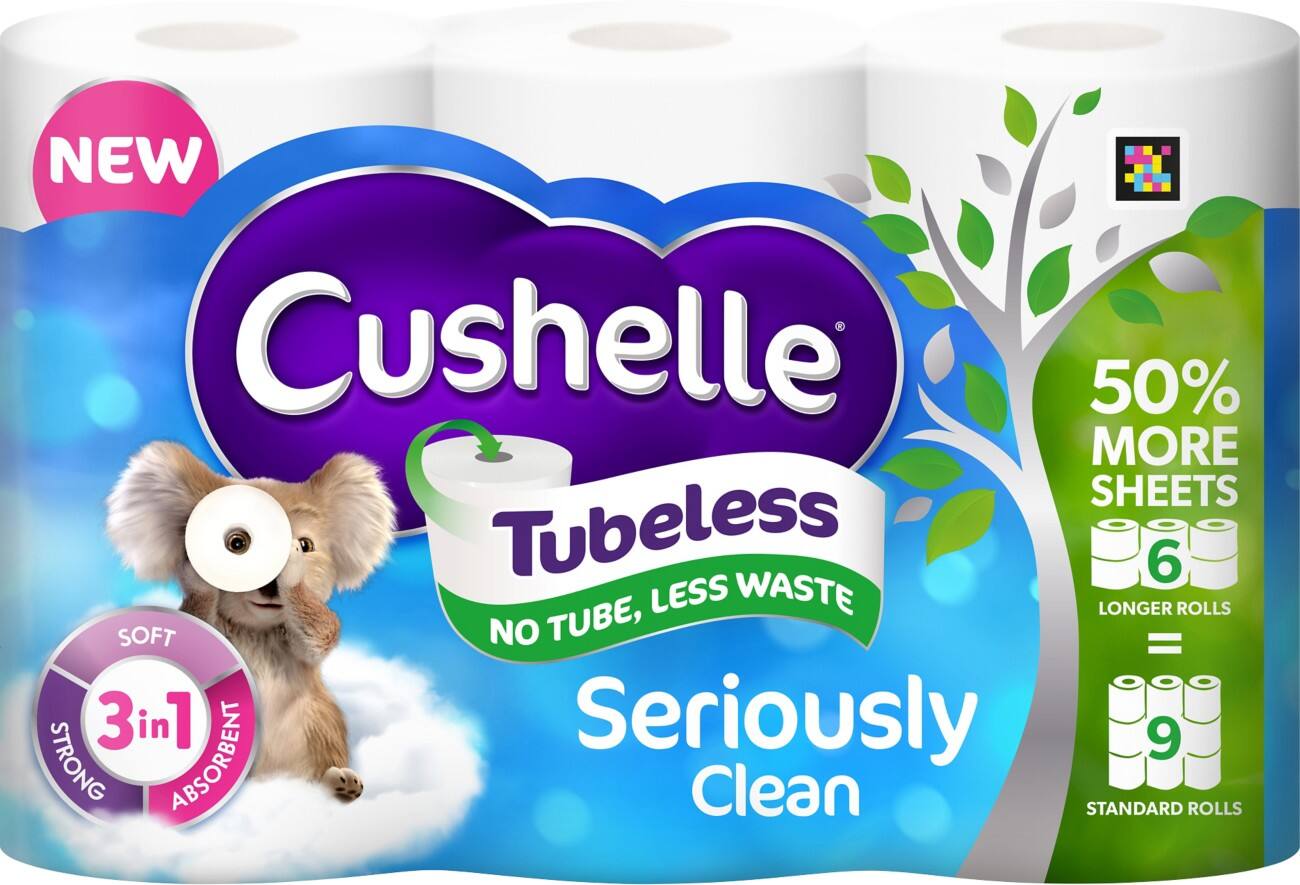 Cushelle Toilet Roll 2 Ply 101923 6 Pieces | Viking Direct UK