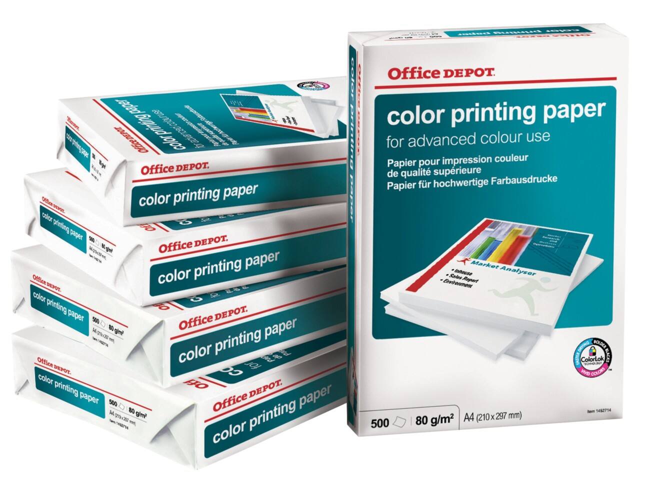 Office Depot Printer Paper A4 80 gsm White 500 Sheets | Viking Direct UK