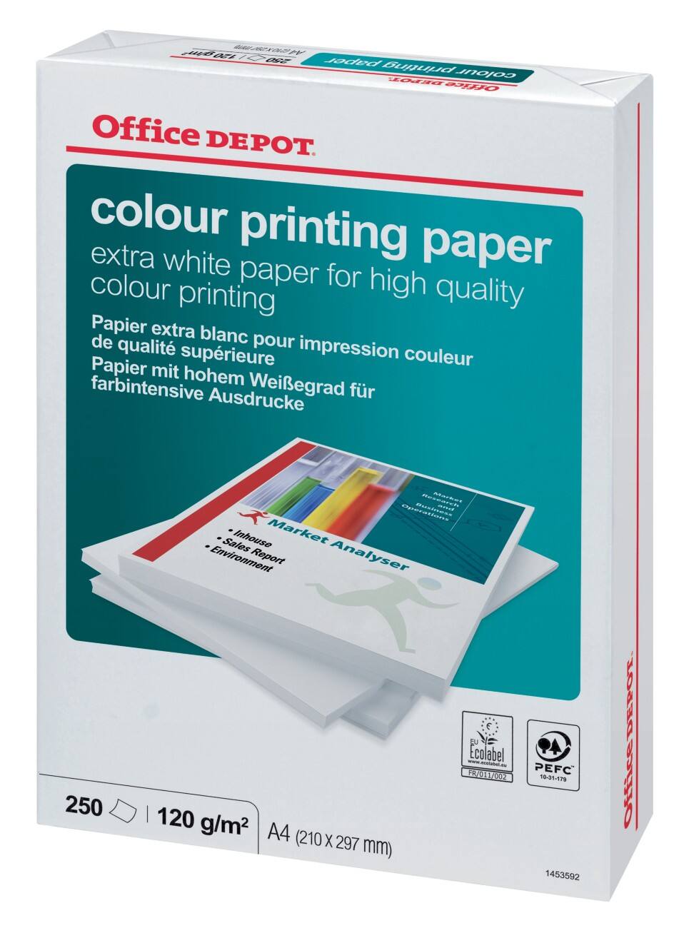 Office Depot Printer Paper A4 120gsm White 250 Sheets | Viking Direct UK