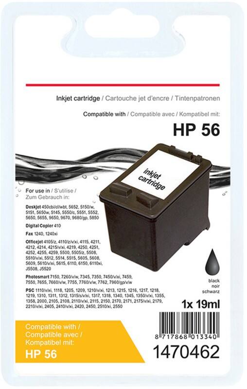 Office Depot Compatible HP 56 Ink Cartridge C6656A Black | Viking Direct UK