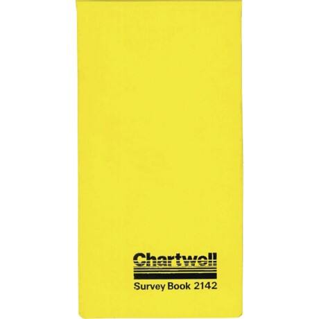 Chartwell Survey Book 2142 A4 Ruled 20.5 x 10.3 cm Yellow 80 sheets ...