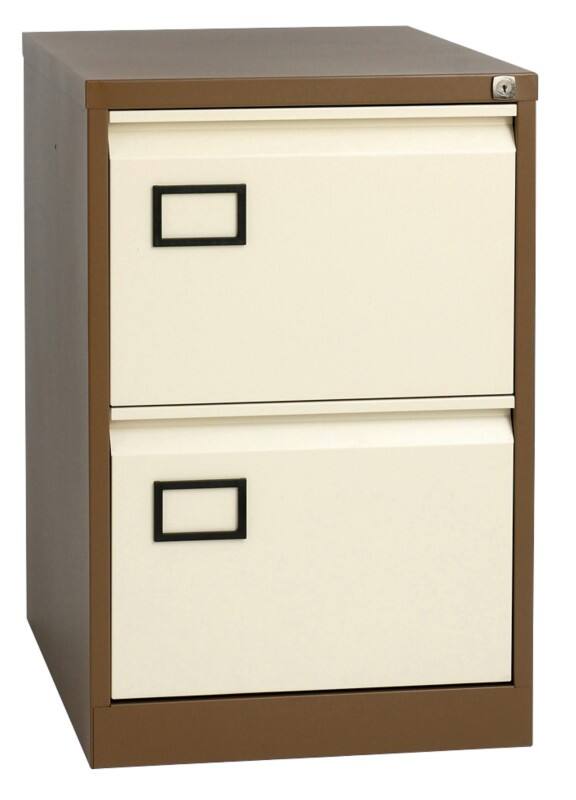 Bisley AOC Steel Filing Cabinet 2 Drawers Lockable 470 x 622 x 711 mm ...