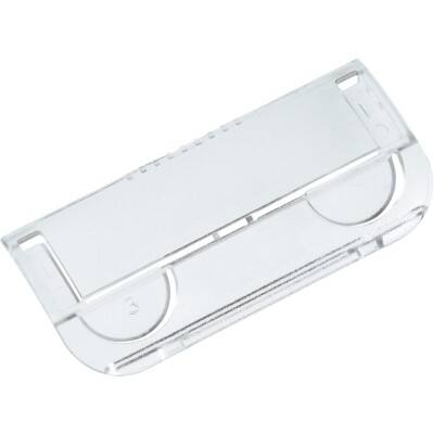 Rexel File Tabs Crystalfile Crystal Tab Clear (50) Transparent Plastic ...