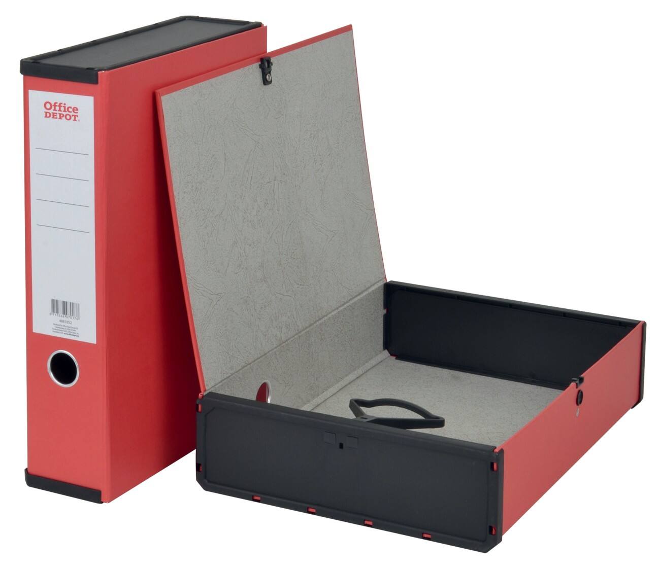 Office Depot Box File 4881852 A4 Cardboard, Paper Press Stud 7.5 x 24.5 ...