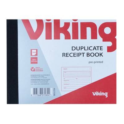Office Depot Duplicate Receipt Book Perforated 100 Sheets | Viking ...