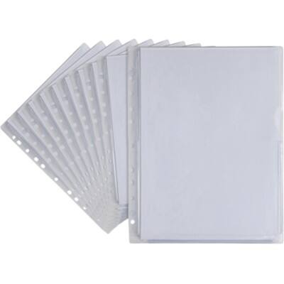 Office Depot Punched Pockets Expanding A4 Transparent Polypropylene 24. ...