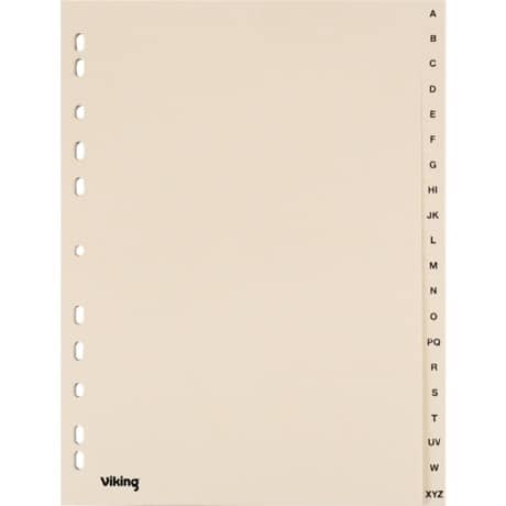 Office Depot Punched Dividers, Buff Board, A4, 20 Part A-Z - Set ...