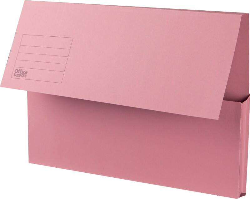 Office Depot Document Wallet Foolscap 250gsm Pink Pack of 50 | Viking ...