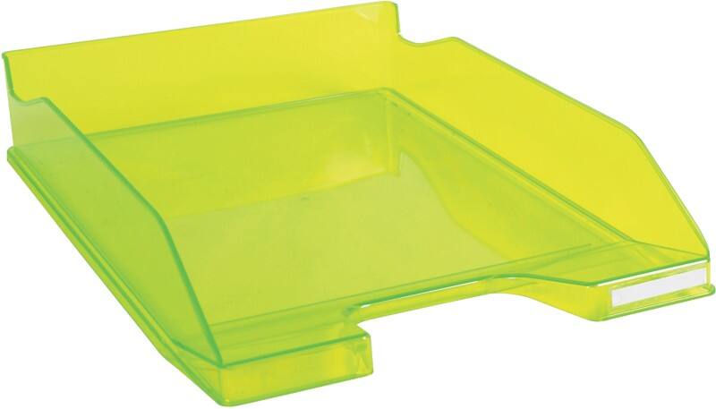 Exacompta Letter Tray Combo 2 Polystyrene Lime Green 25.5 x 34.7 x 6.5 ...